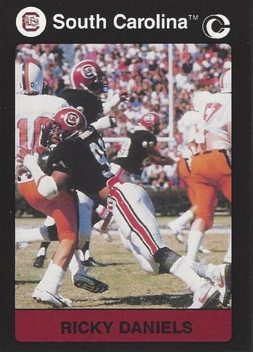 1990 Collegiate Collection South Carolina Gamecocks #139 Ricky Daniels ...