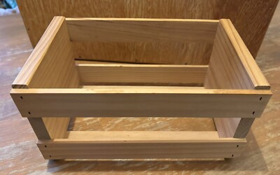 Napa Valley Box Company 20 Jewel CD DVD Game Storage Wood Crate Rack ...