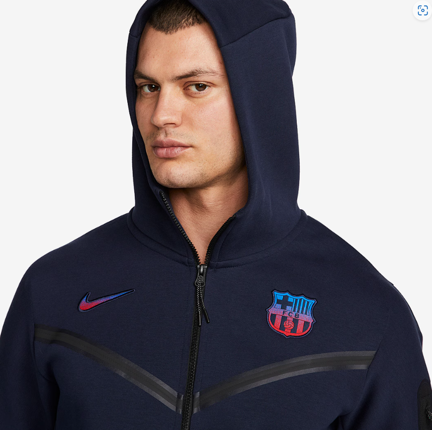 Nike Tech Fleece Barcelona Obsidian/Signal Blue Tracksuit - Size Medium ...