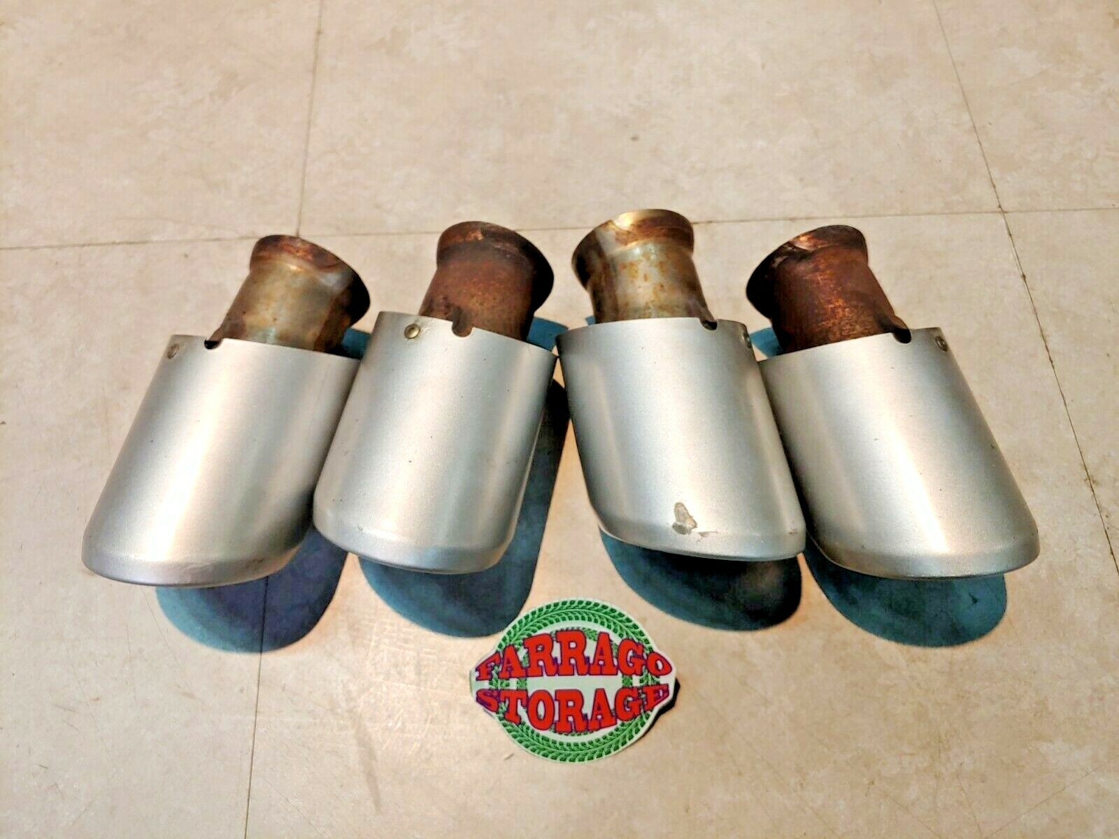 2011-2014 Porsche Cayenne Exhaust Tail Pipe Tip 4pcs Set 95811125120 ...