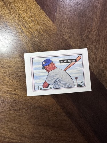 Mickey Mantle 1951 Rookie Reprint Baseball Card New York Yankees HOF | eBay