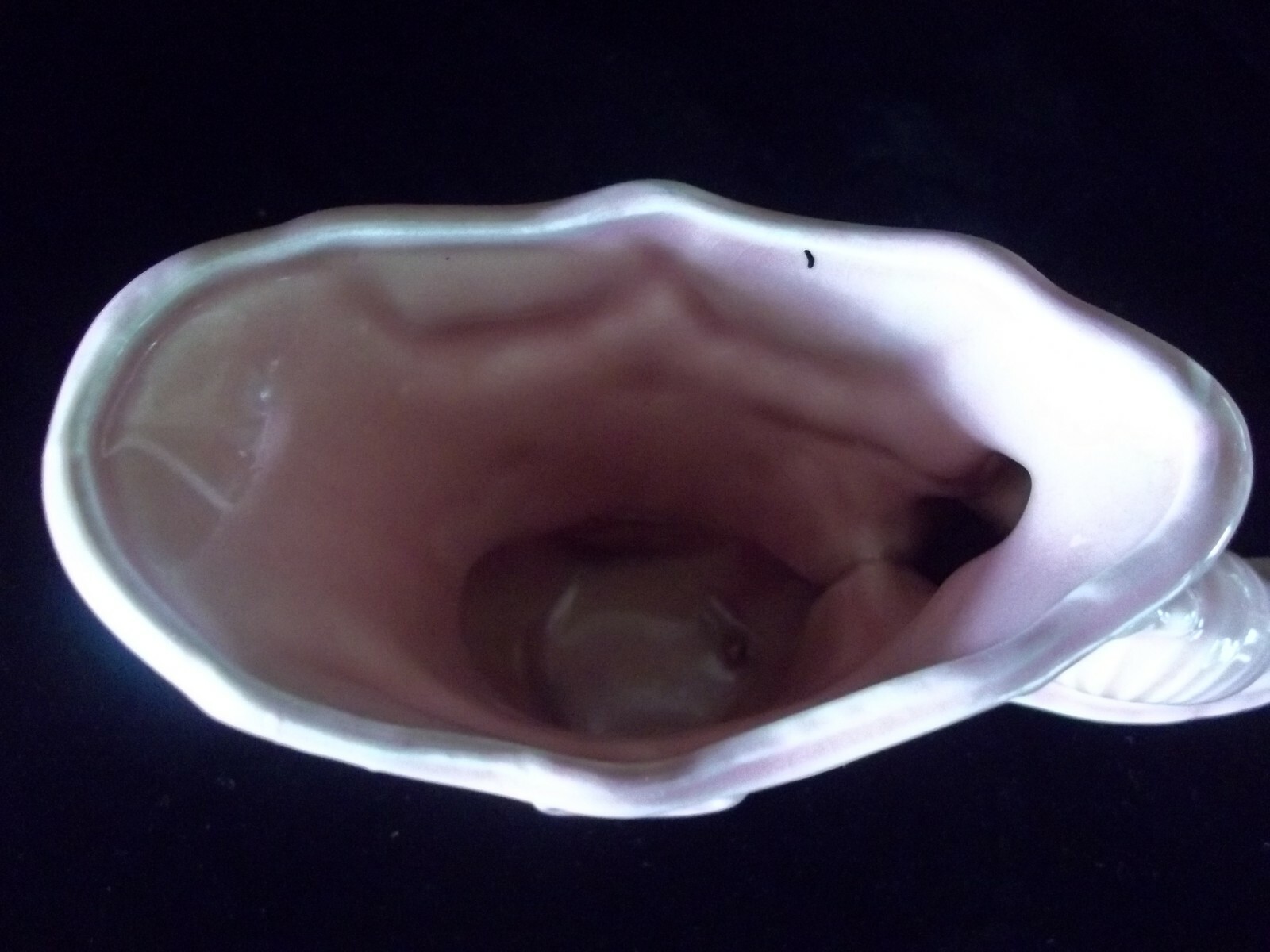 Vintage Pink Planter Cupid riding Snail baby Angel Cart with Wheels ...