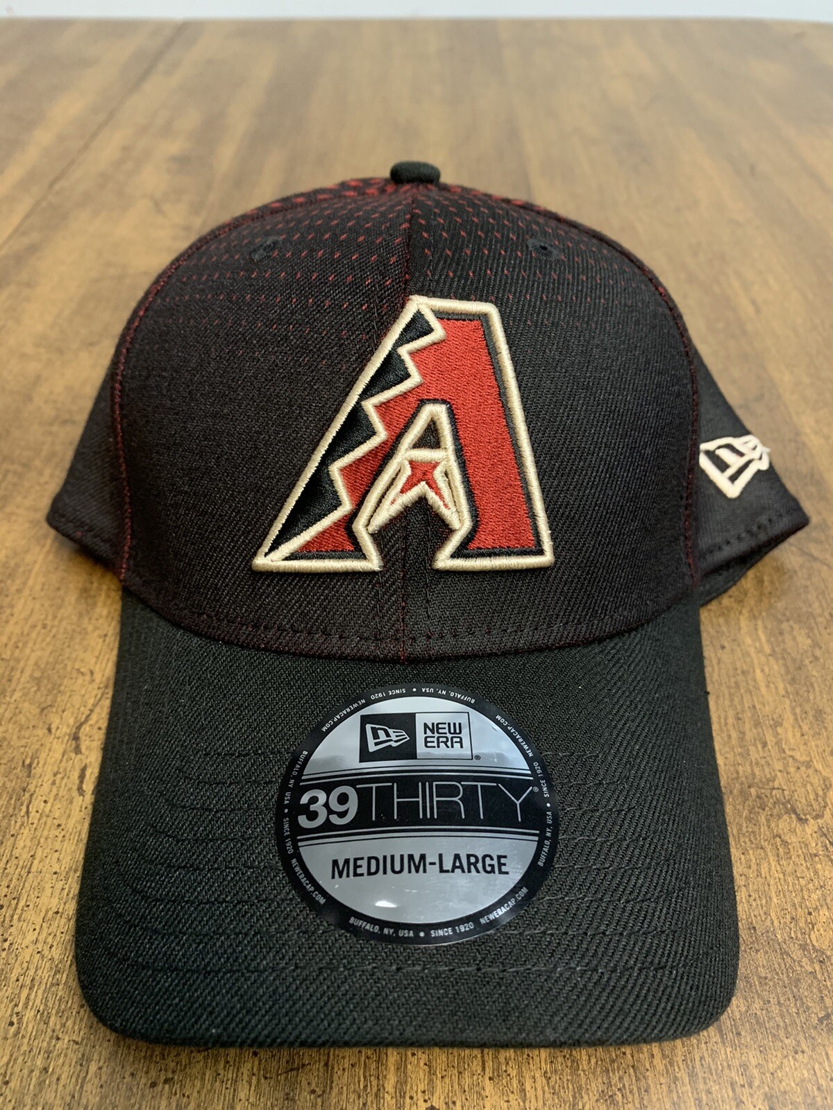 New Era Arizona Diamondbacks MLB 39THIRTY Hat Men’s Size M/L Black Fade ...