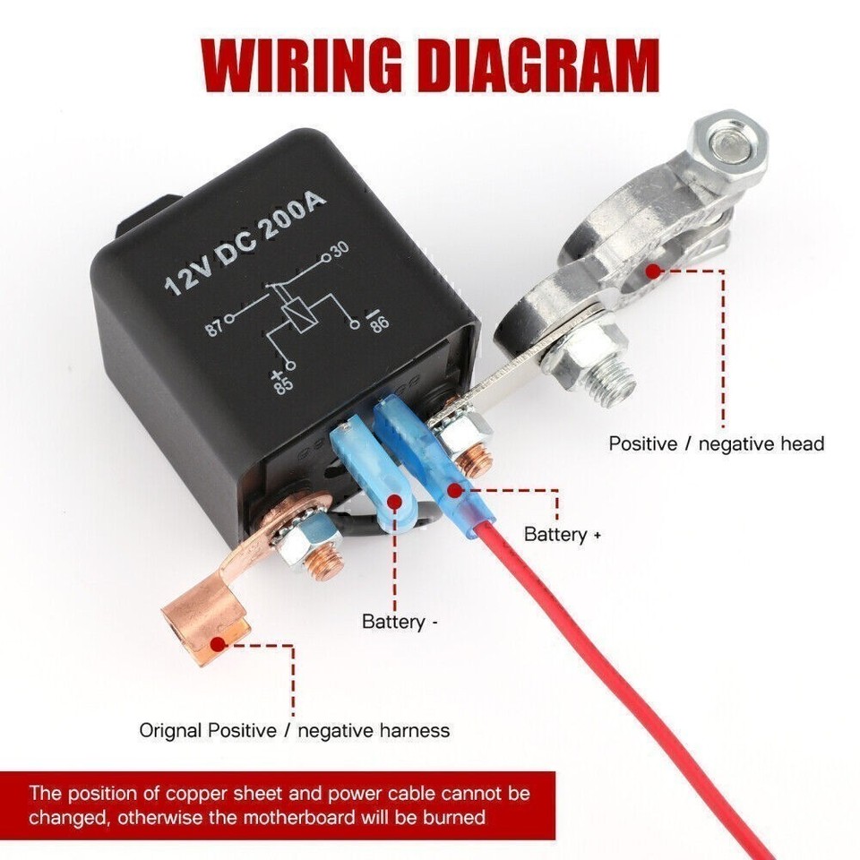 Wireless Remote Car Battery Disconnect 12V Wireless Dual Remote For Car ...