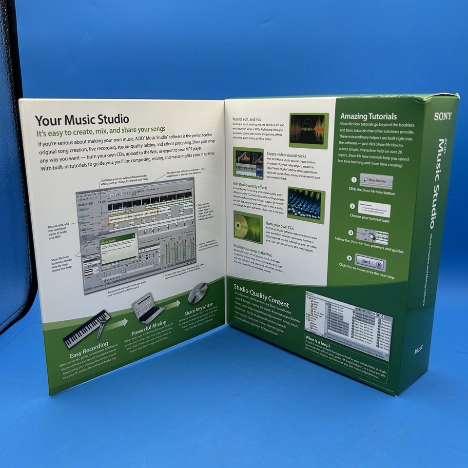 New Sony Acid Music Studio 1700 Loops Music Creation & Mixing Software ...