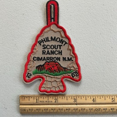 PHILMONT SCOUT RANCH 2000 P2K Red Border Boy Scout Arrowhead PATCH ...