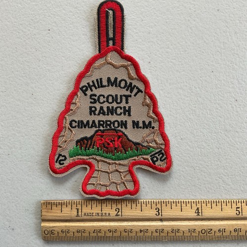 PHILMONT SCOUT RANCH 2000 P2K Red Border Boy Scout Arrowhead PATCH Cimarron NM | eBay