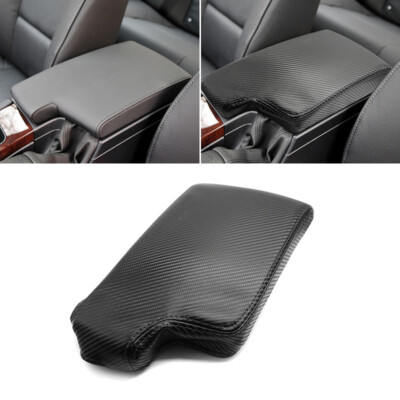 For BMW 3 Series E90 Carbon Texture Leather Center Armrest Console ...