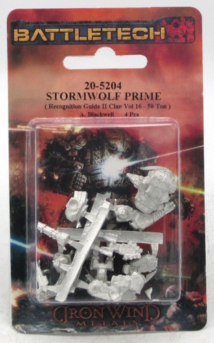 Battletech 20-5204 Stormwolf Prime (Recognition Guide II Clan Vol 16 ...