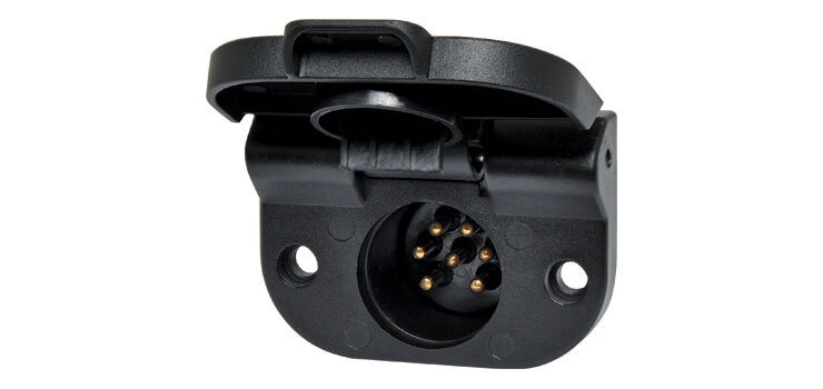 Round 7 Pin Trailer Socket | eBay