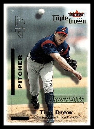 2001 Fleer Triple Crown #285 Tim Drew Cleveland Indians Baseball Card ...