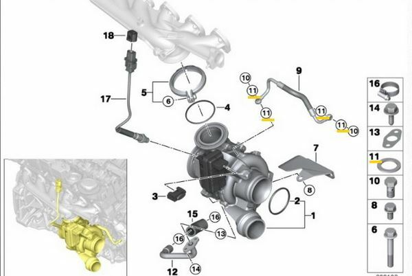 07119905041 - FIts BMW - Crush Washer Gasket Seal Ring 11127807293 ...