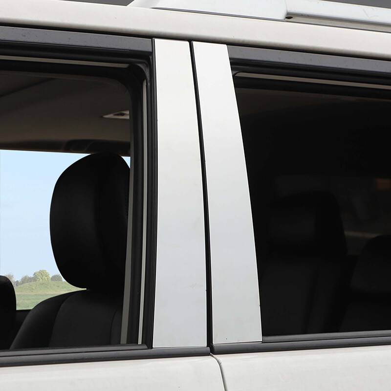 Stainless Steel Chrome Window B pillar Post Protect Cover Trim For ...