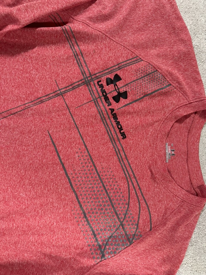 Under Armour Run Heat Gear Mens Large Long Sleeve Polyester Athletic ...