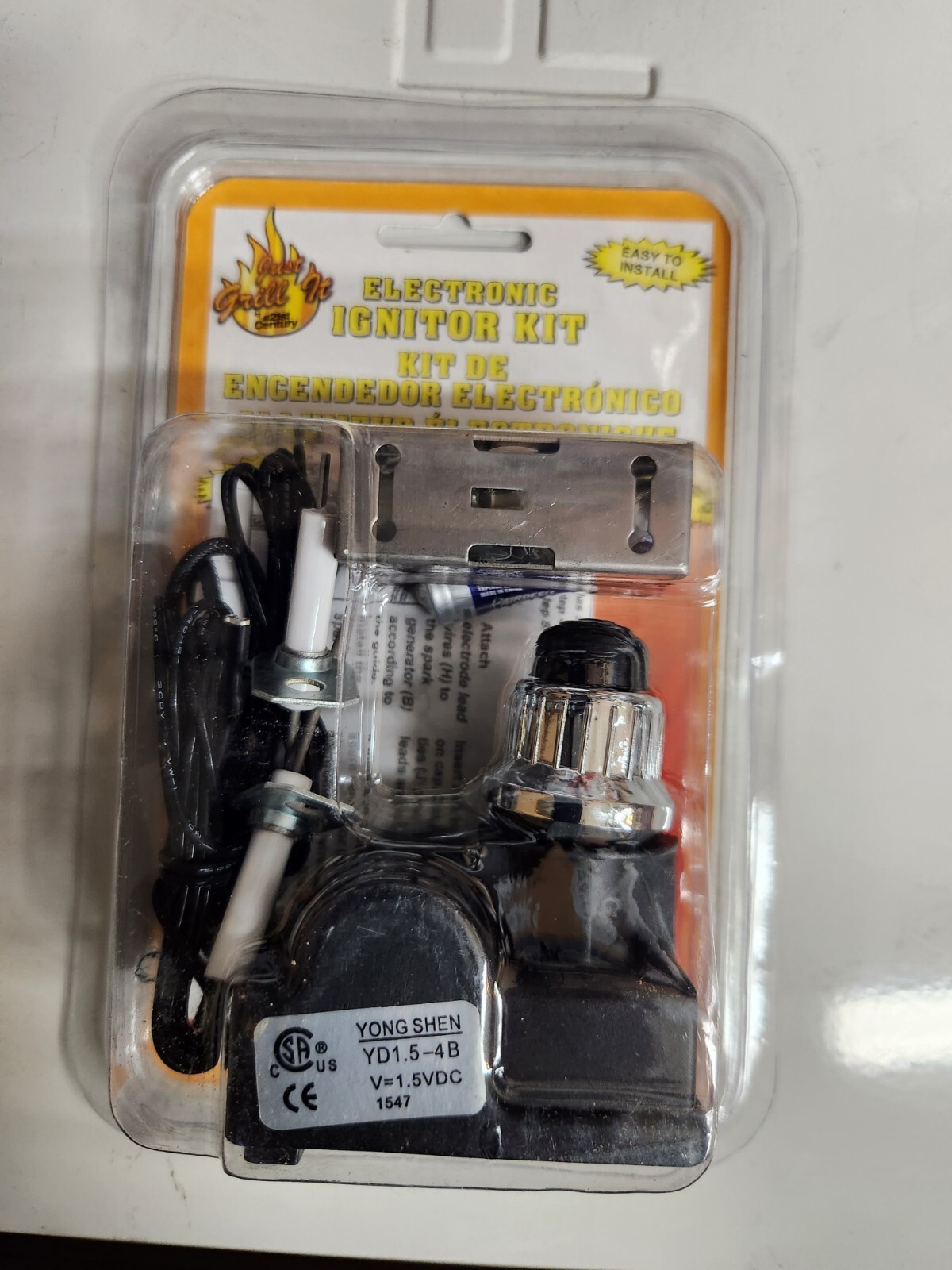 Universal Fit PUSH BUTTON BBQ GAS GRILL Electronic Ignitor Kit BBQ ...