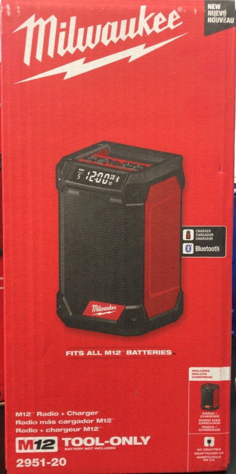 Milwaukee 2951-20 M12 Radio + Charger (a1) 45242545674 | eBay