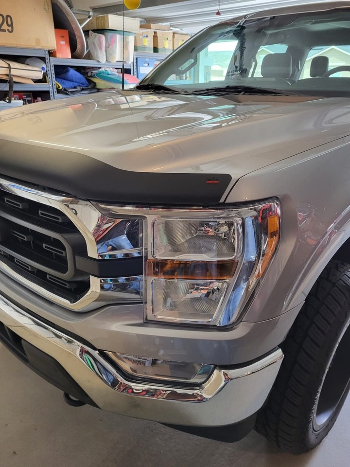 EGR Matte Black Hood Protector Bug Shield Deflector for 21-2024 Ford ...