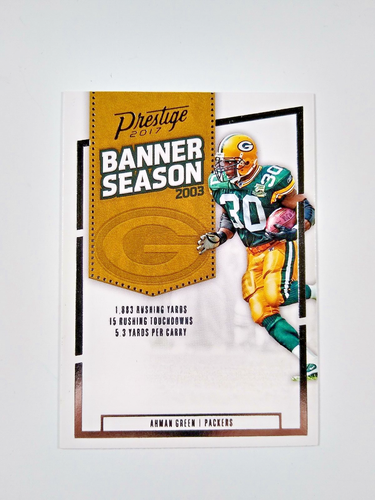 2017 Panini Prestige Banner Season Ahman Green #22 | eBay