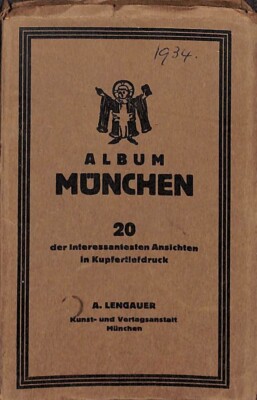 Leporello book folder 20 postcards album old Munich Germany c.1934 | eBay