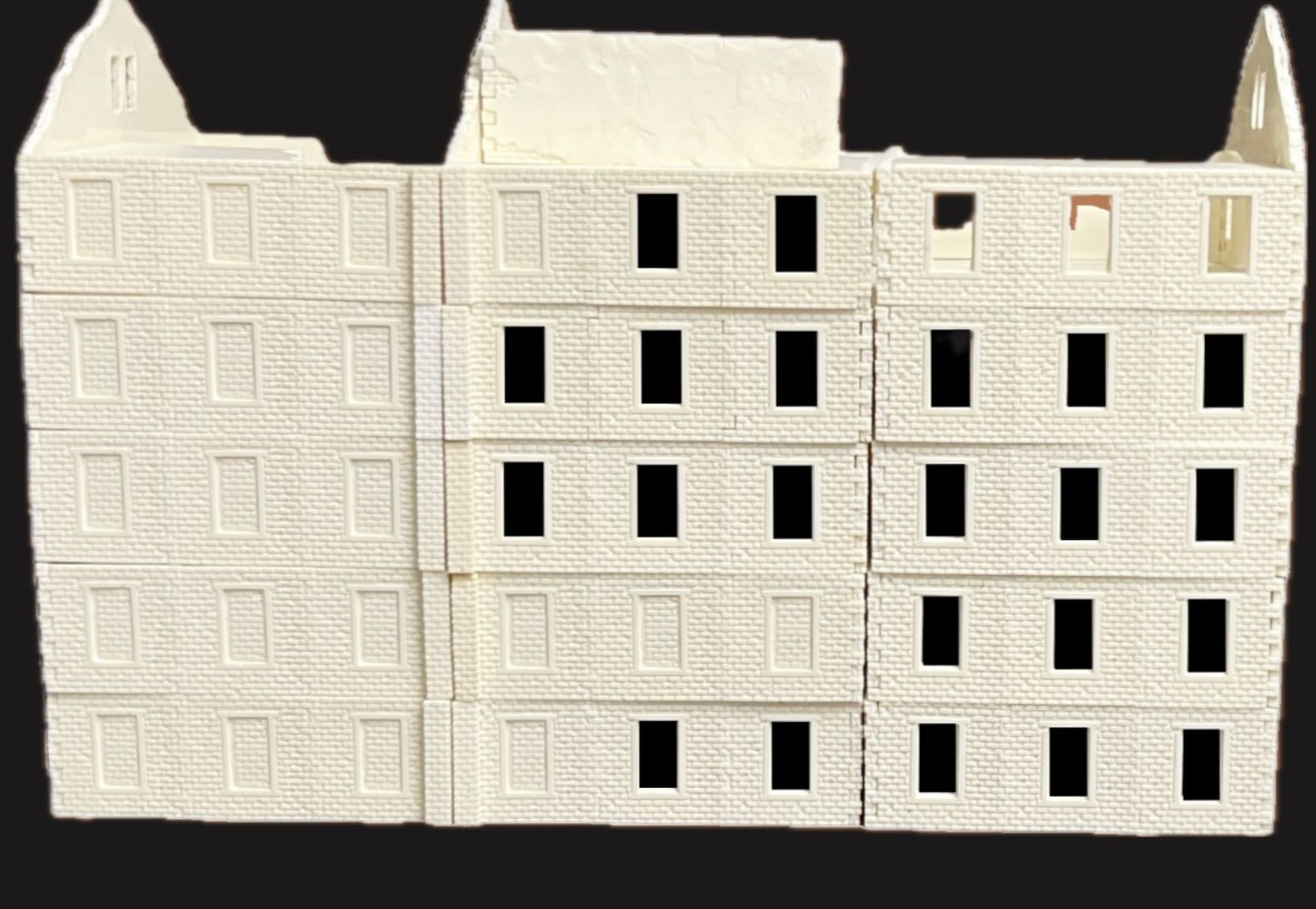 1/72 WWII Stalingrad Gerhardt Mill Ruined Building Diorama Terrain ...