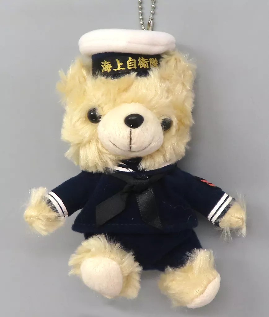 Stuffed toy mascot/stuffed toy badge Sailor Bear navy blue ball chain ...