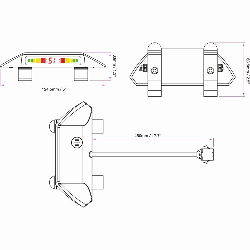 Stinger PA-DISPLAY Echomaster Parking Sensor Display Accessory | eBay