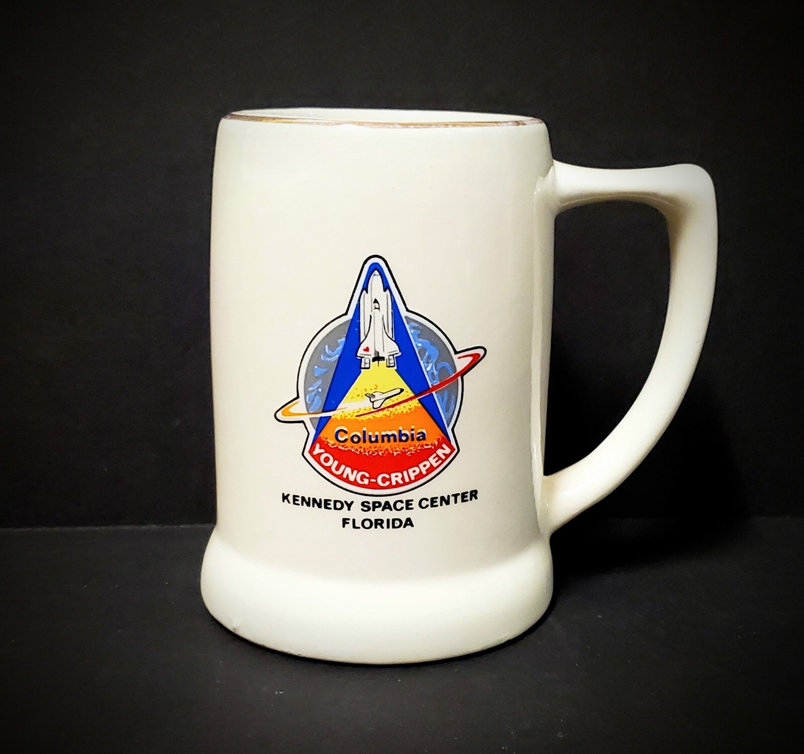 1981 NASA Space Shuttle Columbia STS-1 Kennedy Space Center Ceramic ...
