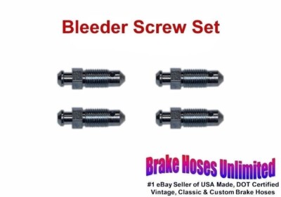 BLEEDER SCREW SET Cadillac 1950 1951 1952 1953 1954 1955 1956 1957 1958 ...