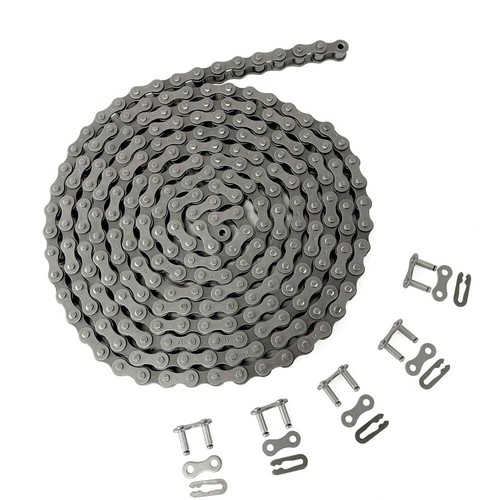 #41 Roller Chain -4 Feet + 5 Free Connecting Links - Carbon Steel ...