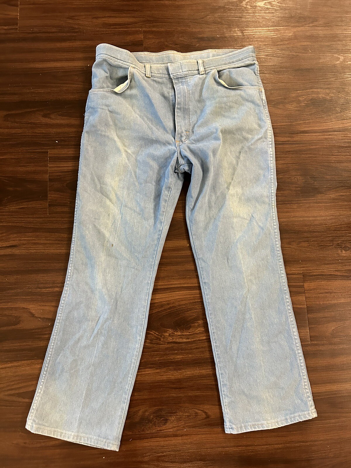 Vintage Wrangler Light Sky Powder Blue Denim Jeans - Gem
