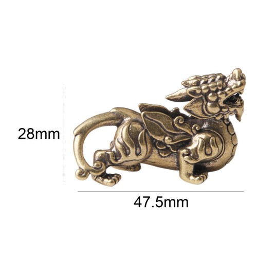 Brass Feng Shui Pi Yao Statue Animal Sculpture Figurines Elegant ...