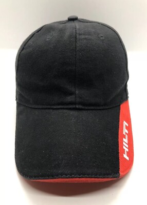 Hilti Tools Cap Hat Adult Adjustable Black Red 100% Cotton | eBay