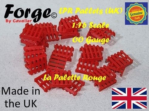 UK Red LPR La Palette Rouge Pallets Pack of 25 OO Gauge 1:76 Scale ...