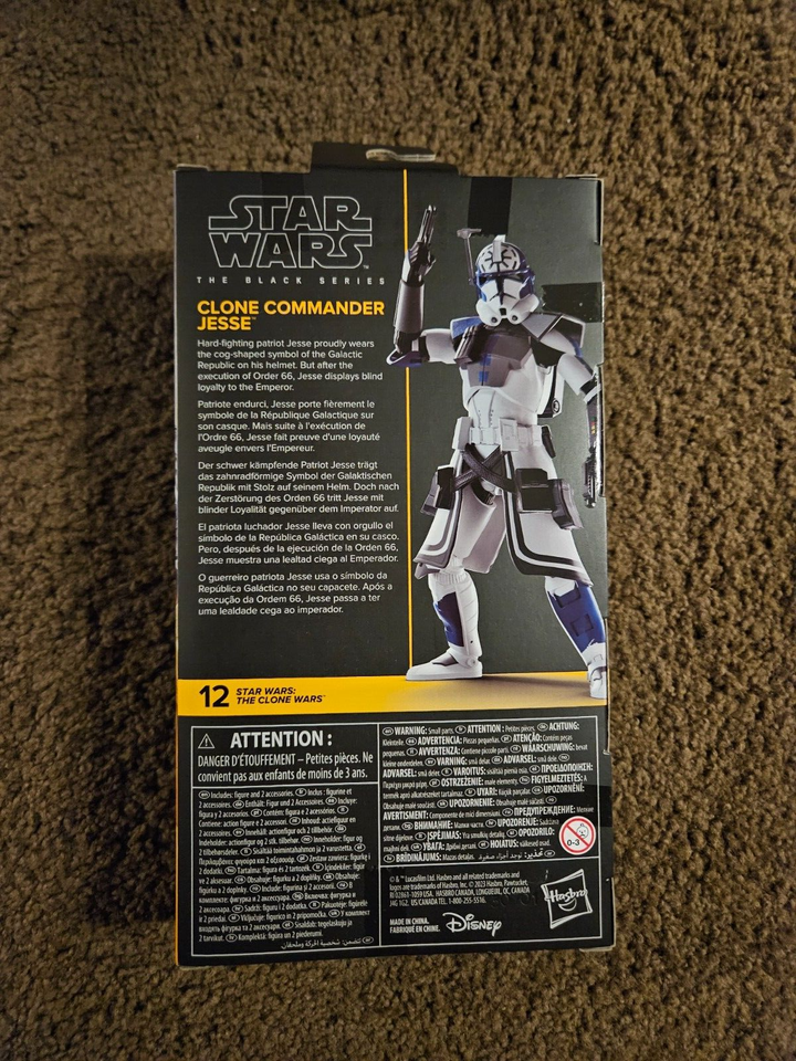 Star Wars Black Series 6" Figure - Clone Commander Jesse Clone Wars New ...