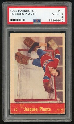 1955 Parkhurst Jacques Plante #50 (Rookie Card) PSA 4 | eBay