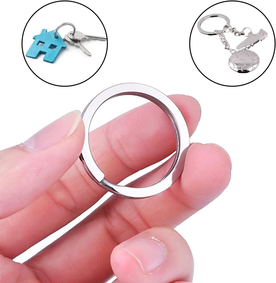 Split Rings Key Ring - 15mm 20mm 25mm 30mm 35mm - Pack Size 10 to 1000 - keyring | eBay UK