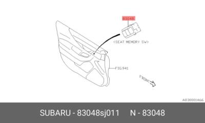Genuine OE Sw Assembly Seat Mem 83048SJ011 for Subaru 83048-SJ011 | eBay