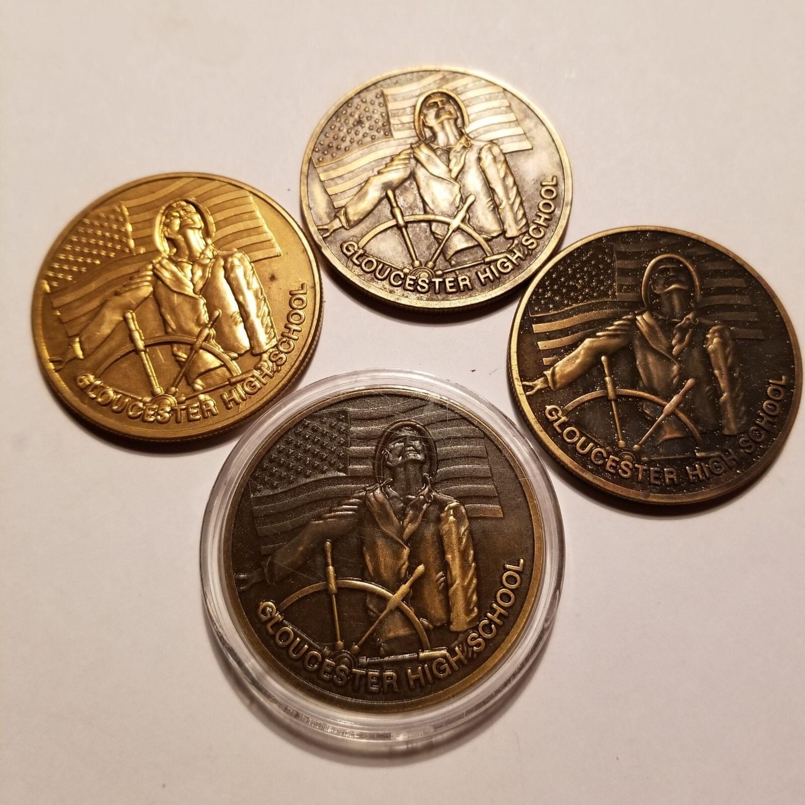 Gloucester High School Token Coins Medals 2002 and 2004 Set of 4 SC435 ...