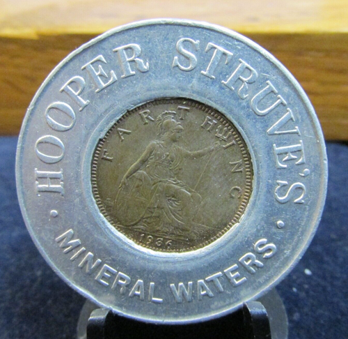 ENCASED 1936 UK FARTHING HOOPER STRUVE'S MINERAL WATERS | eBay