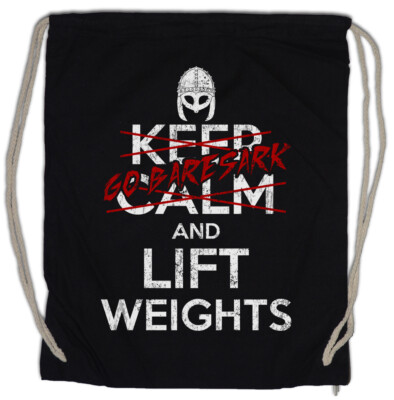 Go Baresark And Lift Weights Turnbeutel Wikinger Vikings Gewichtheben ...