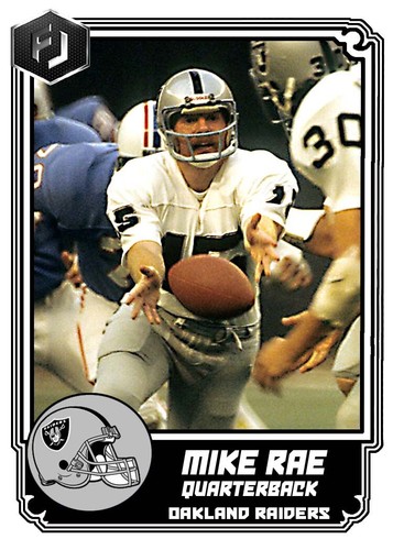 ACEO MIKE RAE OAKLAND RAIDERS CUSTOM HAND MADE ART CARD | eBay