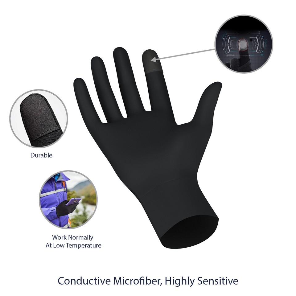 Running Gloves Mens Touchscreen Lightweight Liner Inner Thermal Winter Gloves UK | eBay