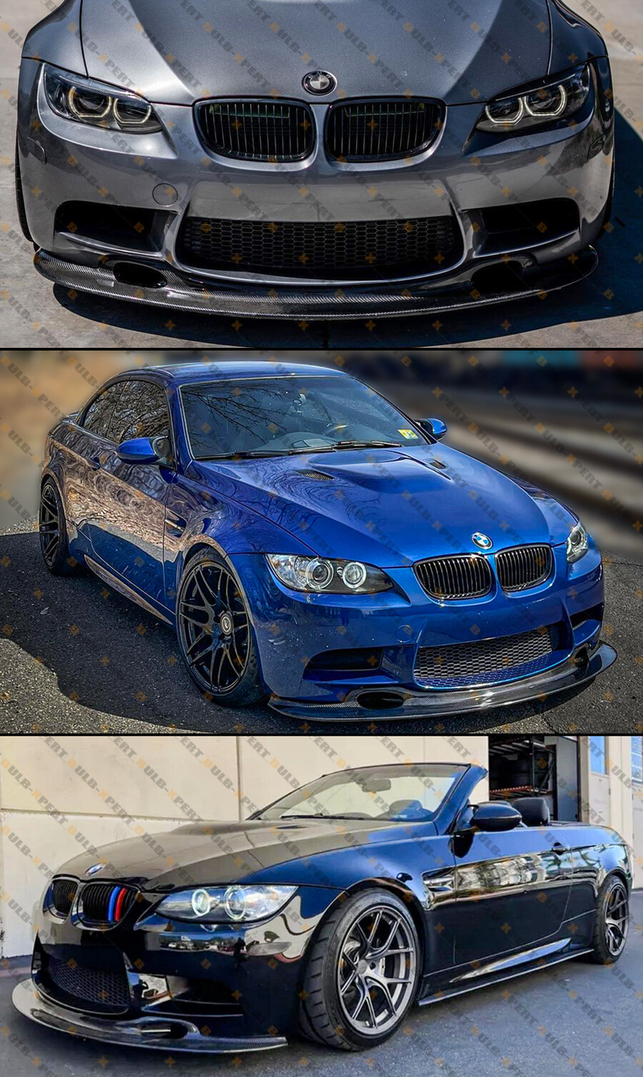 For 2008-13 BMW E92 E93 E90 M3 GT4 Style Carbon Fiber Front Bumper Lip Splitter | eBay