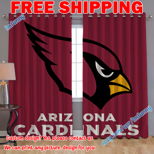 Arizona Cardinals Window Curtains Drapes NFL Fan Bedroom Living Room ...