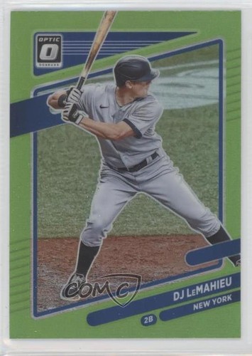 2021 Panini Donruss Optic Lime Green Prizm DJ LeMahieu #145 | eBay
