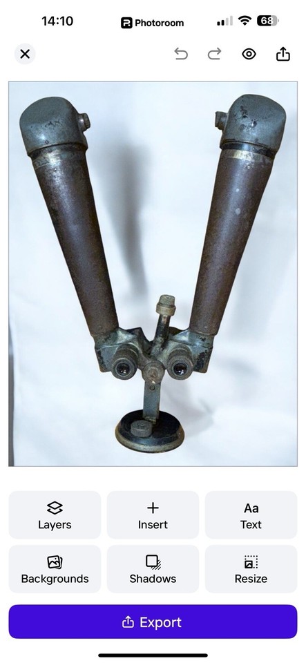 WW2 Rabbits Ears Periscope Binoculars. Dated 1922 With Military Stamps ...