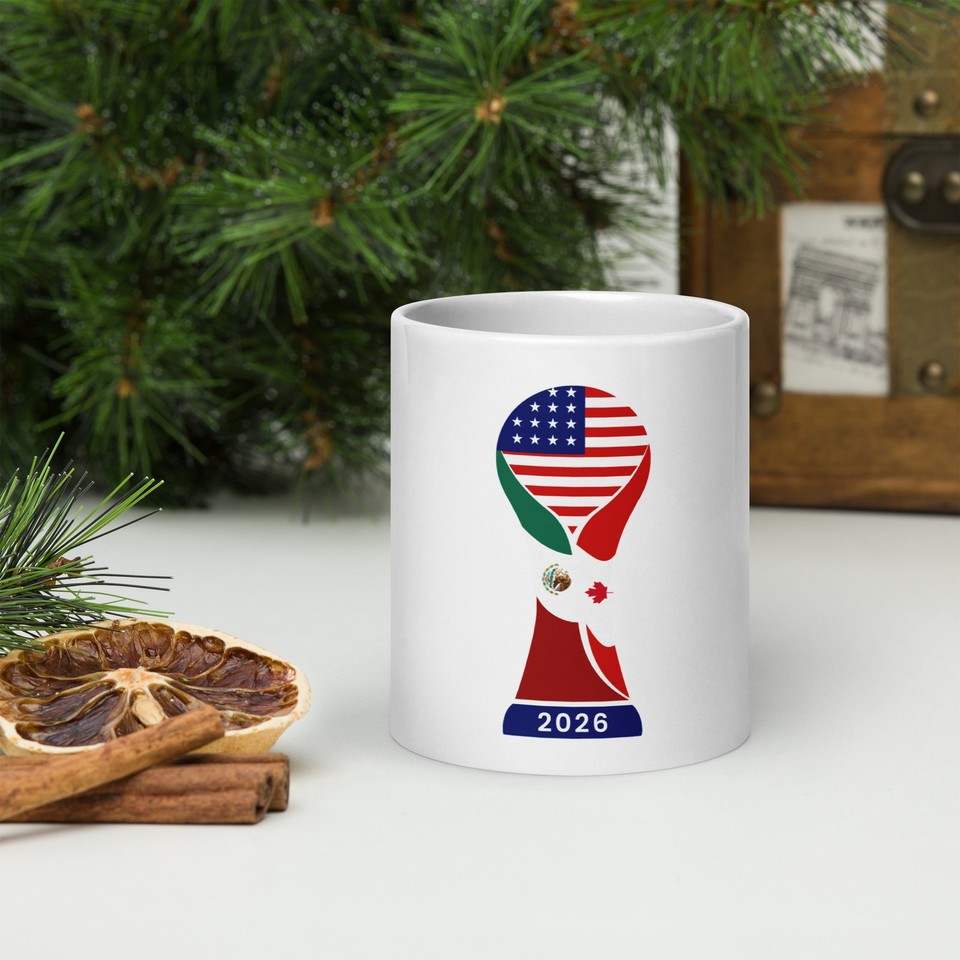 FIFA World Cup Soccer 2026 White glossy mug | eBay