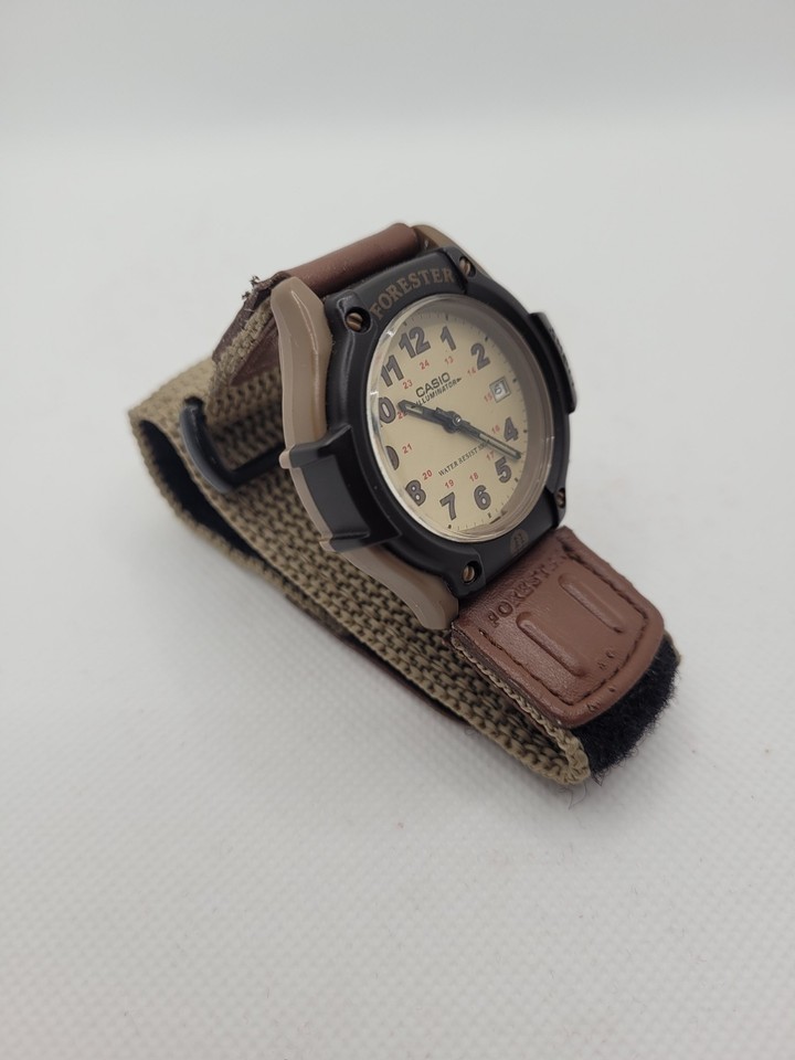 Casio Forester Wrist Watch Vintage Ft500wvb-5bv Brown Military Analogue ...