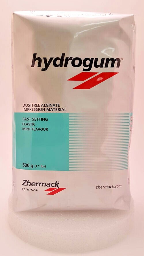 ZHERMACK Hydrogum Green Mint 1 pound Dust Free Elastic Fast set c302025 ...