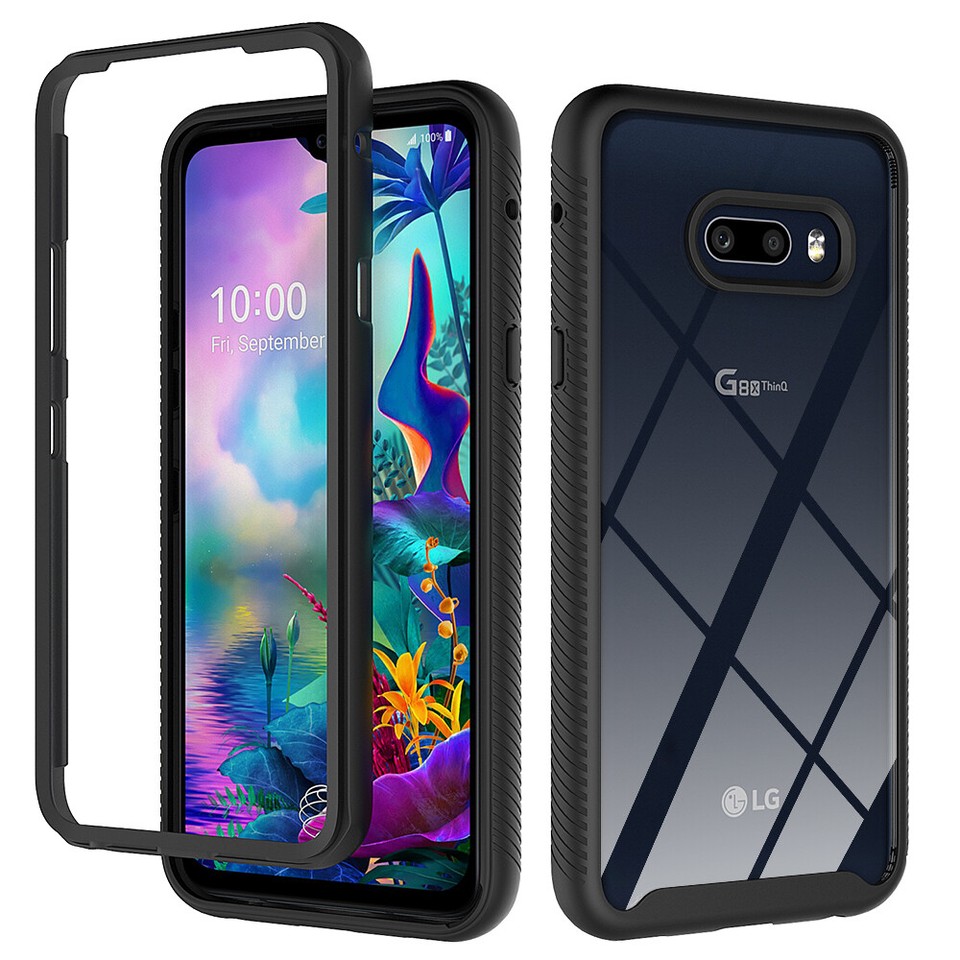 For LG G8X ThinQ Case Full-Body Hybrid Shockproof Phone Cover + Screen ...